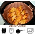 Air Fryer Silicone Pot, 2Pcs Air Fryer Silicone Liners Round Food Safe ...