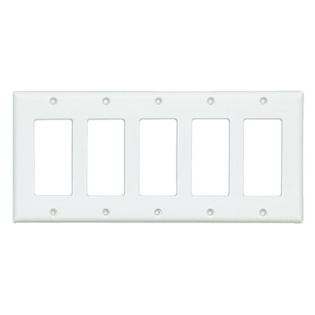 White Plastic 5-Gang Wall Plate | Walmart Canada