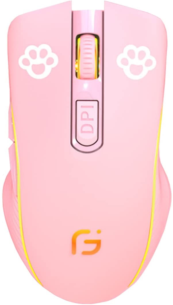 Bluetooth Mouse, Wekity 2.4G & Bluetooth Dual Mode Rechargeable RGB ...