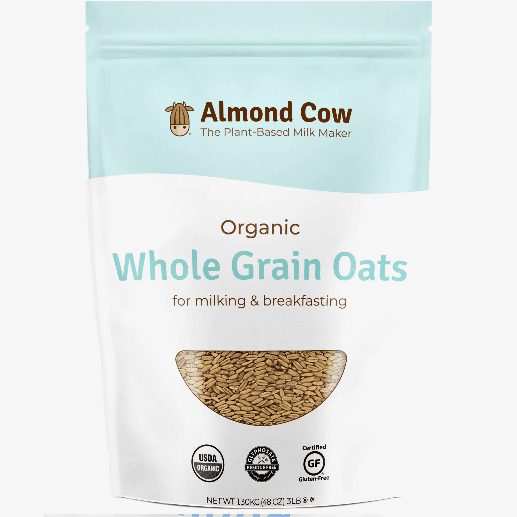 Almond Cow Organic Whole Grain Oat Groats, 48 oz, Gluten Free, Non-GMO ...