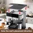 Mat Compatible with Espresso Machine, Black Separate Type Design Mat ...