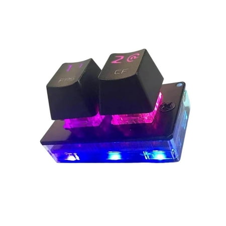 2-Key Keypad Mechanical Keyboard Hot Swap RGB Cool Backlit Detachable ...
