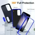 Feishell Case for Samsung Galaxy S24,Heavy Duty 3 Layer Military Protection with Hidden ...