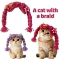 Cute Twist Braid Pet Wig Funny Cat Dog Headdress Handmade Cosplay ...