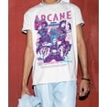 Arcane League of Legends Anime T-Shirt, Jinx Vi Caitlyn Graphic Tee ...