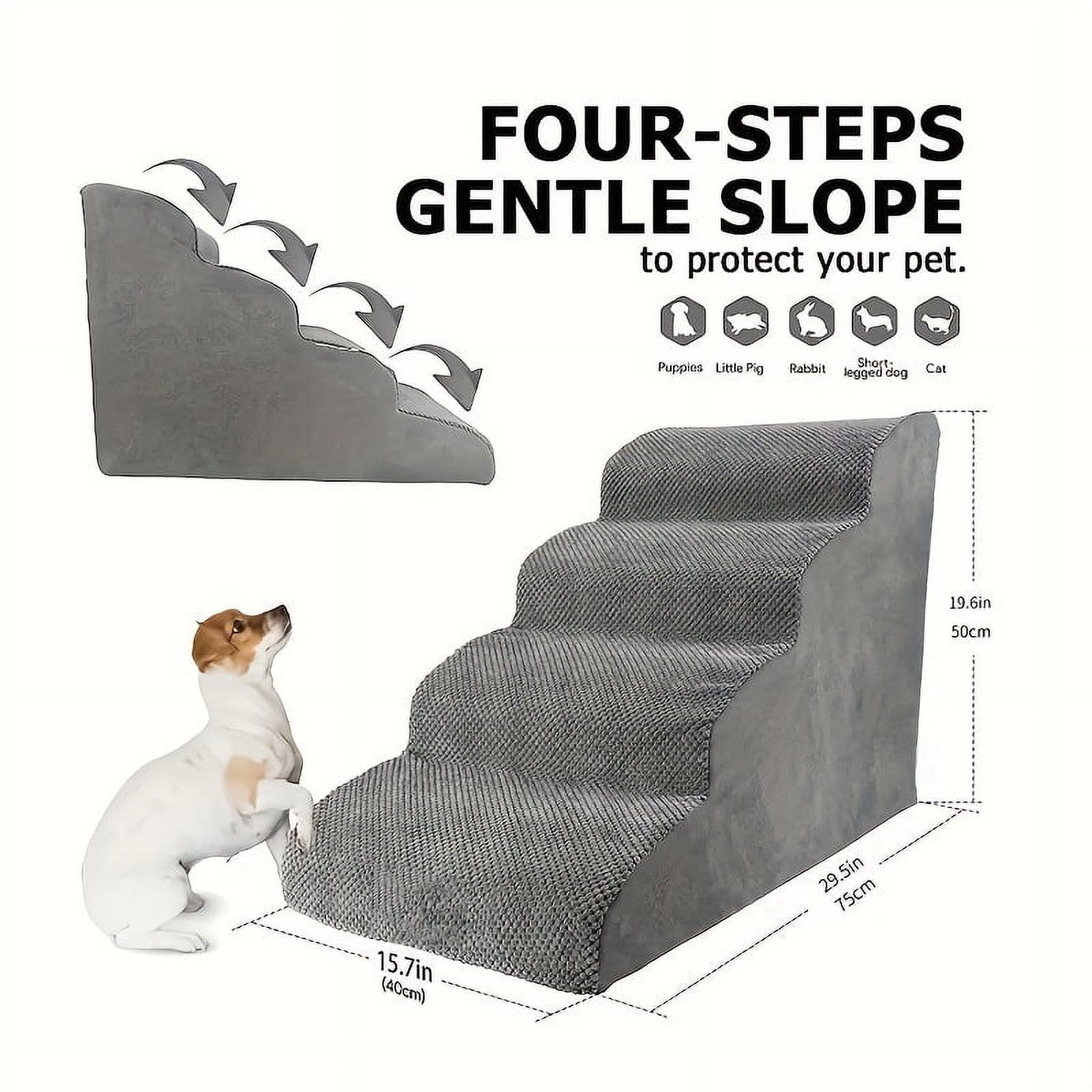 Click here for Grm Dog Stairs Pet Stairs 3/4/5 Tiers Pet Foam Sta... prices
