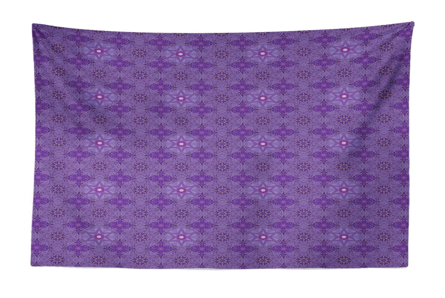 Floral Tapestry, Lilac Tones Peduncles Hand Picked Flowers Sketch Style ...
