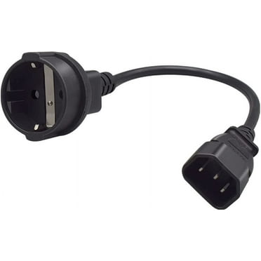 Toptekits C14 to C5 Power Plug Cable,IEC 320 C14 Male to C5 Female Adapter Cable,Universal Power ...