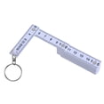 Hand Folding Ruler Keychain Single Measurement System Foldable Ruler ...