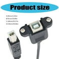 Printer Cord USB2.0 Extension Cable USB2.0 Type B to Type B Cable for ...