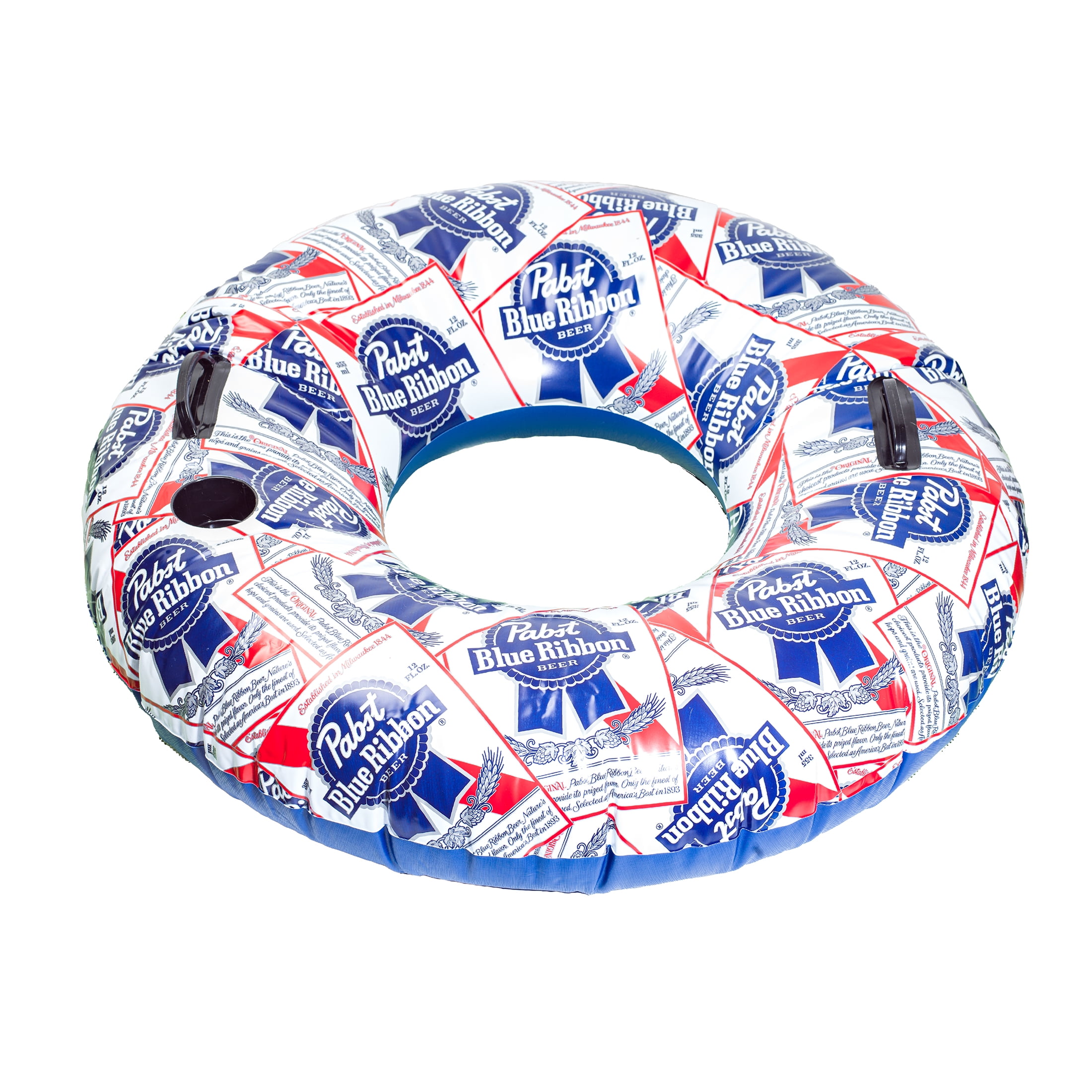 Pabst Blue Ribbon Inflatable Swim Tube Adult Ring Float for Pools ...