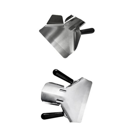2 Piece Stainless Steel Chip Scoop Food French Fries Shovels Fry Scoops ...