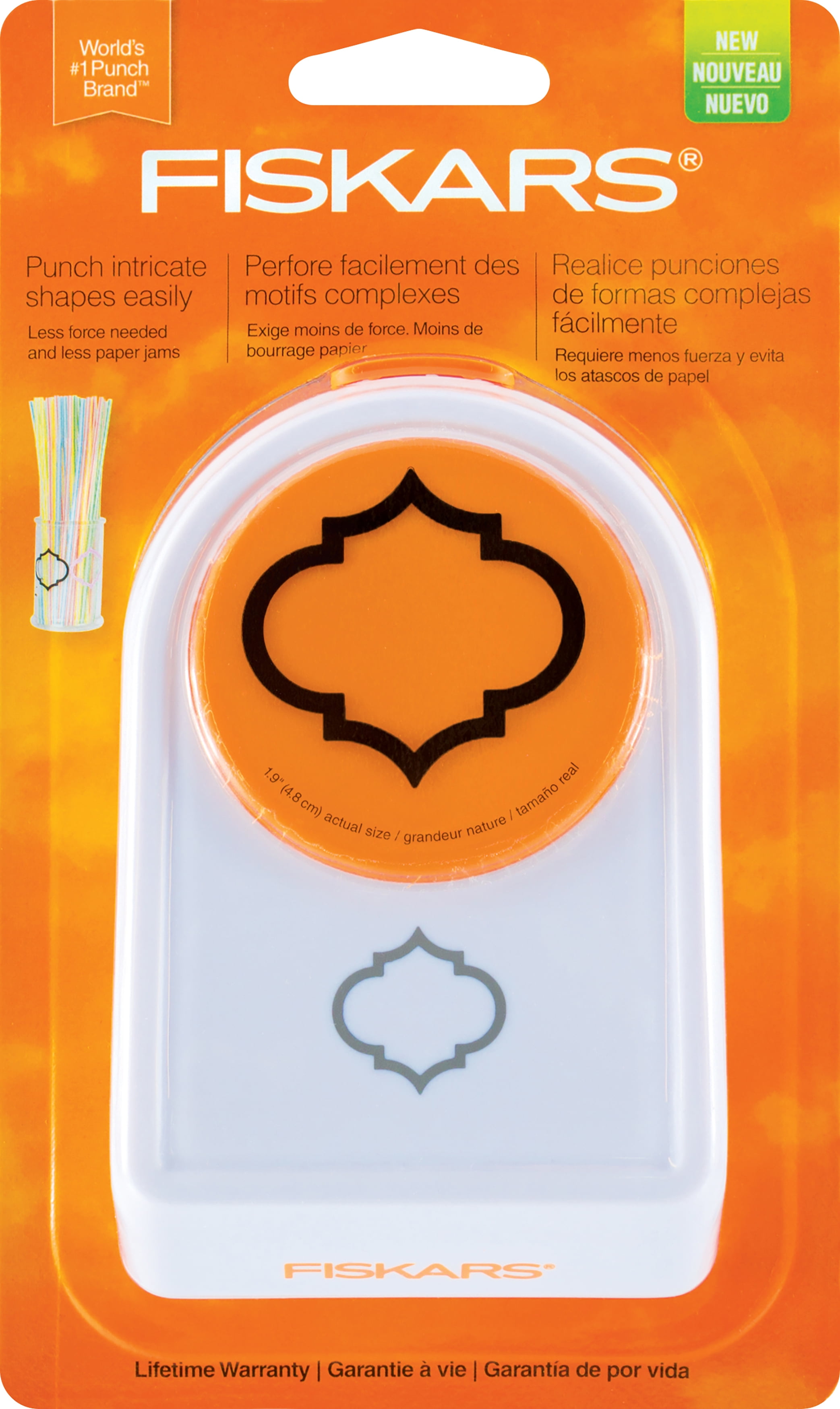 Fiskars Intricate Punch-Quatrefoil 2/18" - Walmart.com