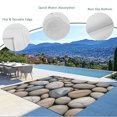 Cobblestones Outdoor Rug, Stone Textures Abstract Art Realistic Style ...