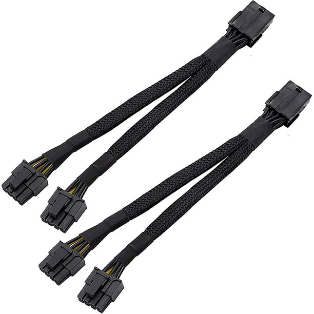 8Pin PCI-E PCI Express Graphics Video Card GPU VGA 8 Pin Female to Dual ...