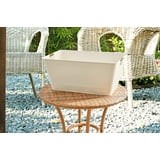 Better Homes & Gardens - Vanilla White Rectangle Galvanized Beverage ...