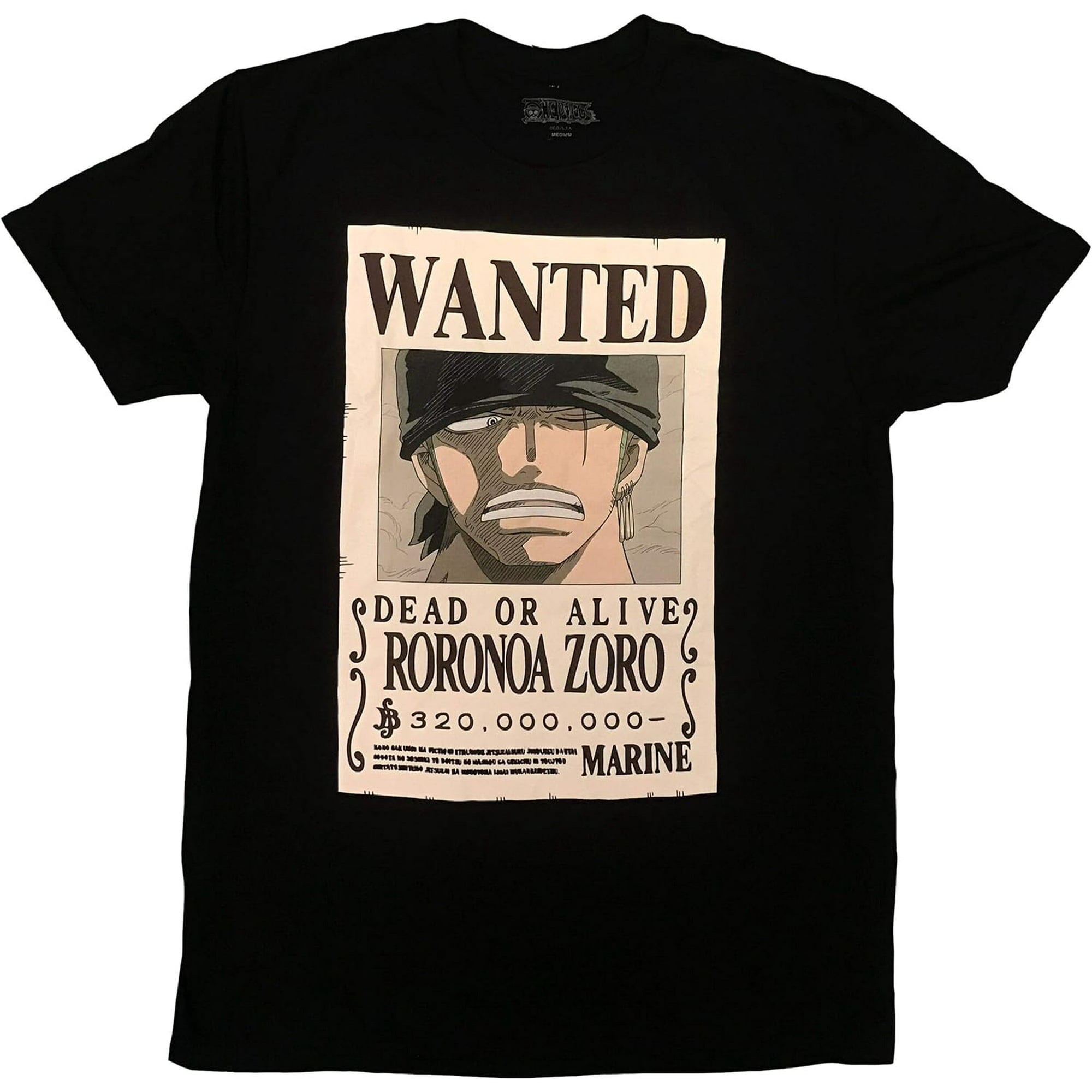 Click here for Thnclzx Roronoa Zoro Bounty T-Shirt - Officially L... prices