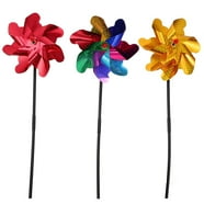 6 Pcs Single Layer Windmills Thicken PP Pinwheel Children's Toy Outdoor ...