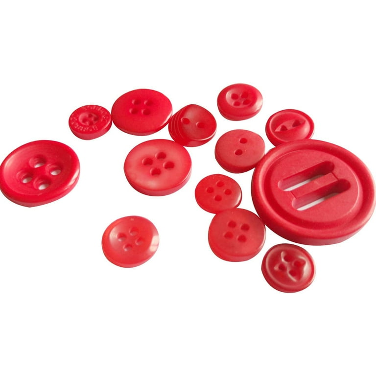 Red Sewing Button