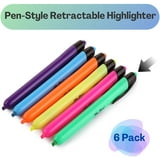 Mr. Pen Retractable Highlighters, 6 Pack, Assorted Colors, Quick Dry ...