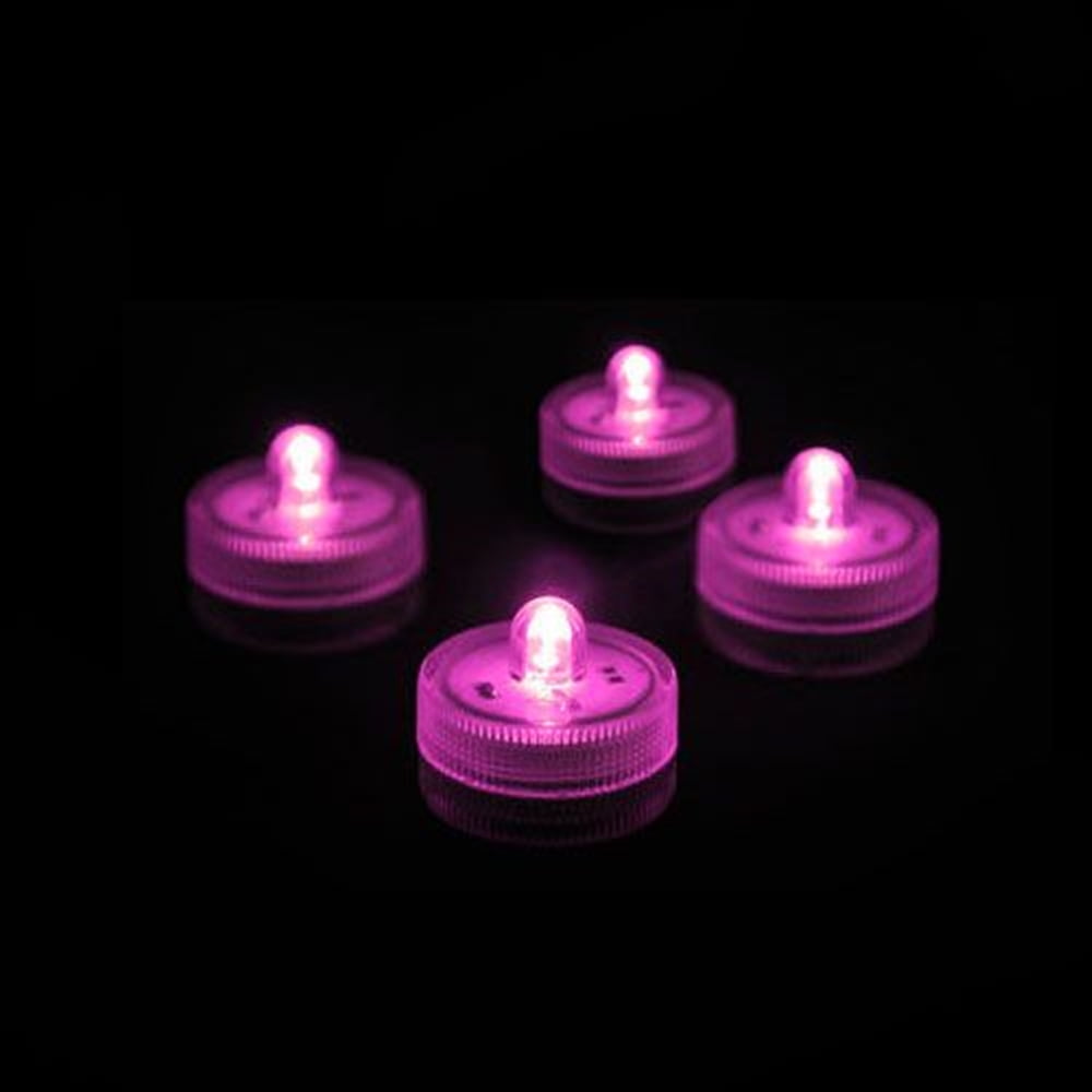 Perfect Holiday LED Submersible Tea Lights - Pink - Walmart.com ...
