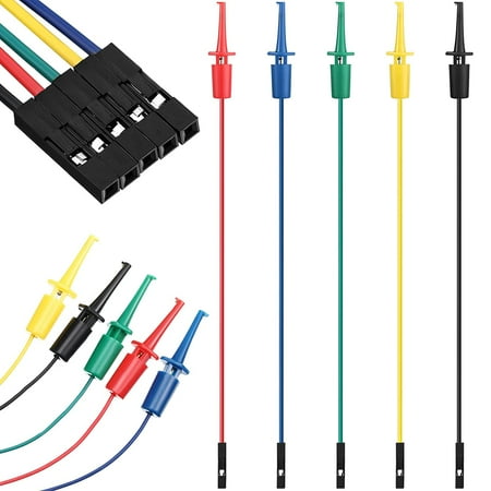 20 Pieces Silicone Multimeter Test Leads Grabber Test Hooks, 5 Colors ...