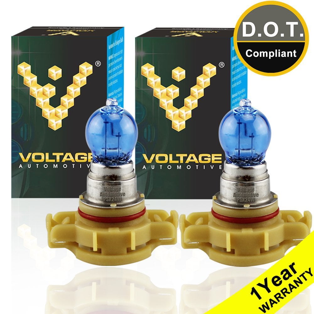 Voltage Automotive PSX24W 2504 4000K White Blue Fog Light Headlight ...