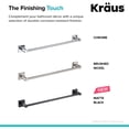 KRAUS Ventus 18-inch Bathroom Towel Bar, Chrome Finish, KEA-17736CH ...