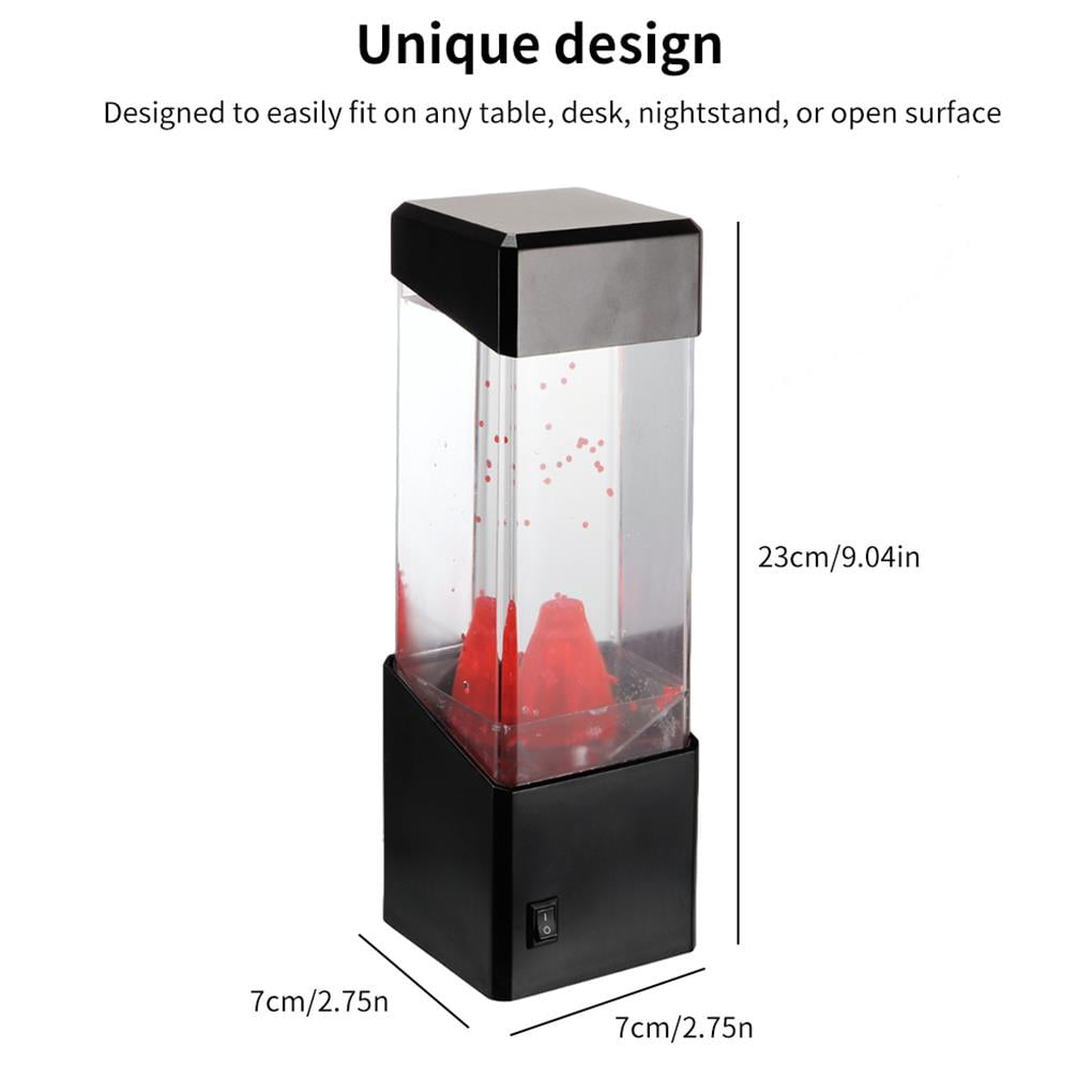 LED Fish Mood Light Volcano Lava Lamp Volcano Lava Lamp Jellyfish Lamp ...