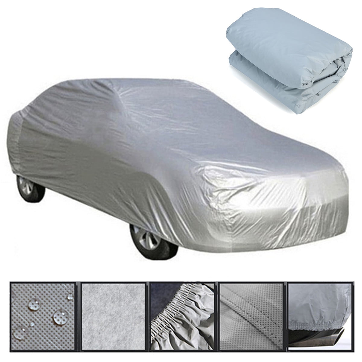 Waterproof Full Auto Car UV Breathable Outdoor Car Cover PEVA M size ...