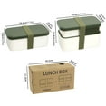 AOOOWER Large Capacity Plastic Bentos Box with Divided Compartments ...