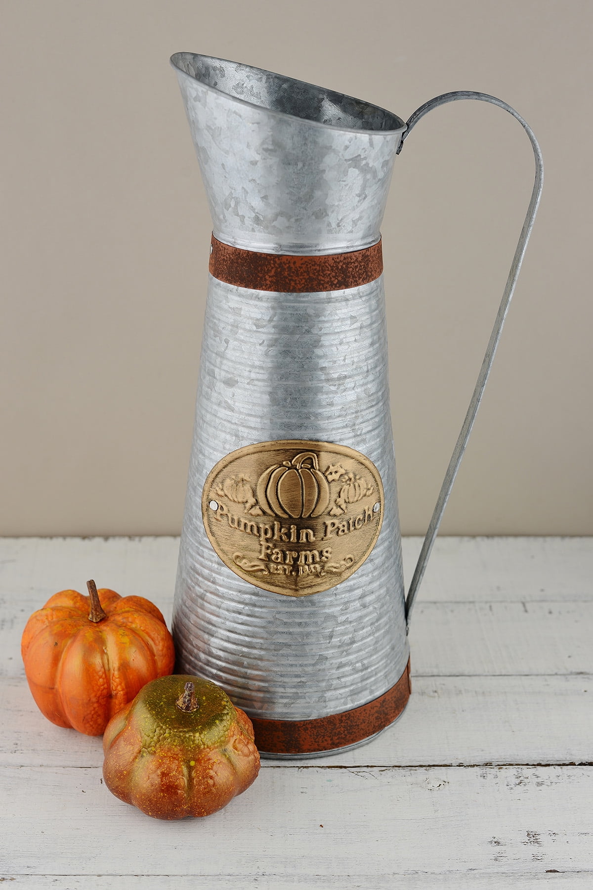 Pumpkin Patch Farms 16 inches Metal Farmhouse Pitcher - Walmart.com