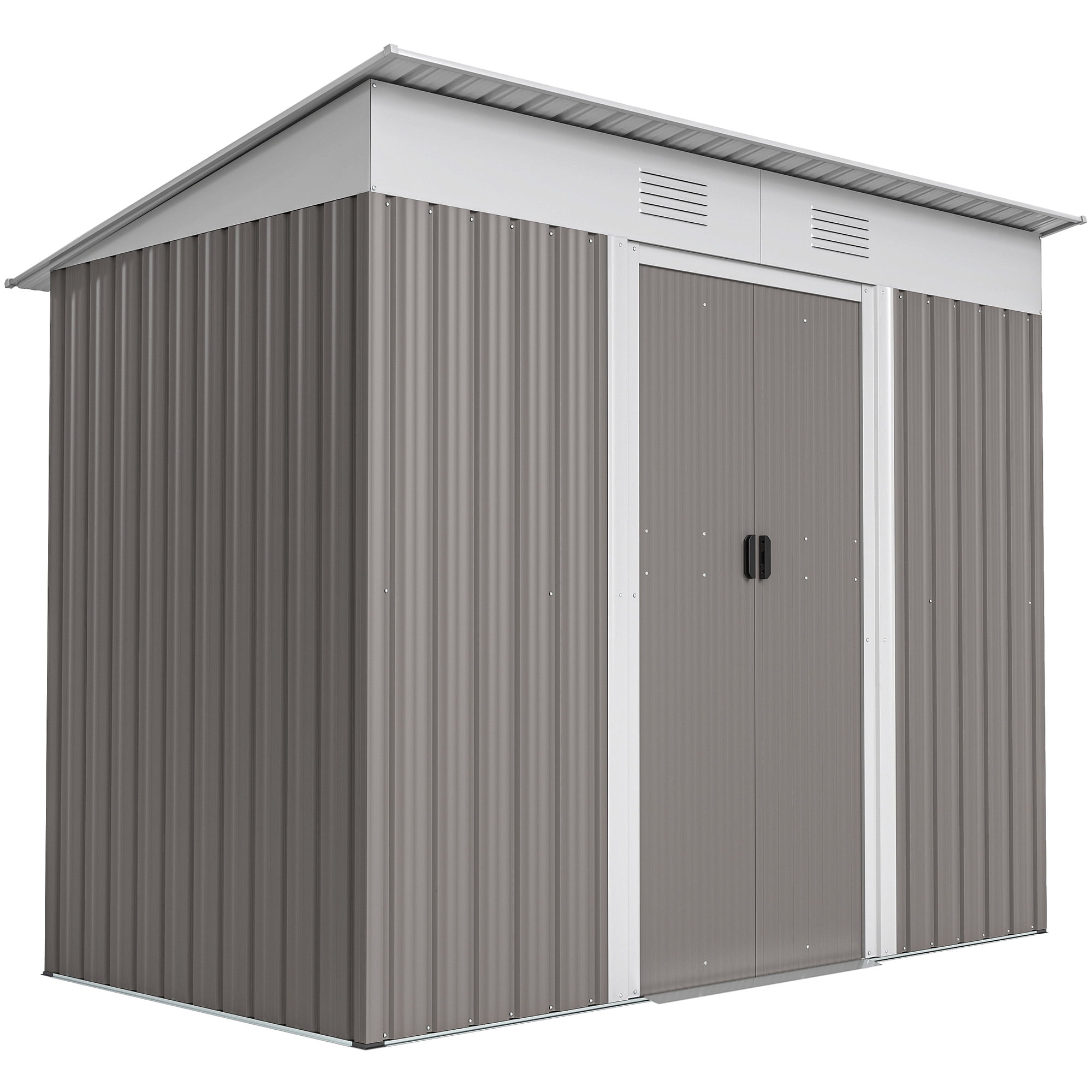 Click here for Outsunny 7 X 4 Metal Outdoor Storage Shed W/ Slidi... prices