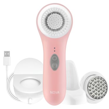 Spa Sonic Skin Care System Face & Body Polisher Kit, Pink, 7 pc ...