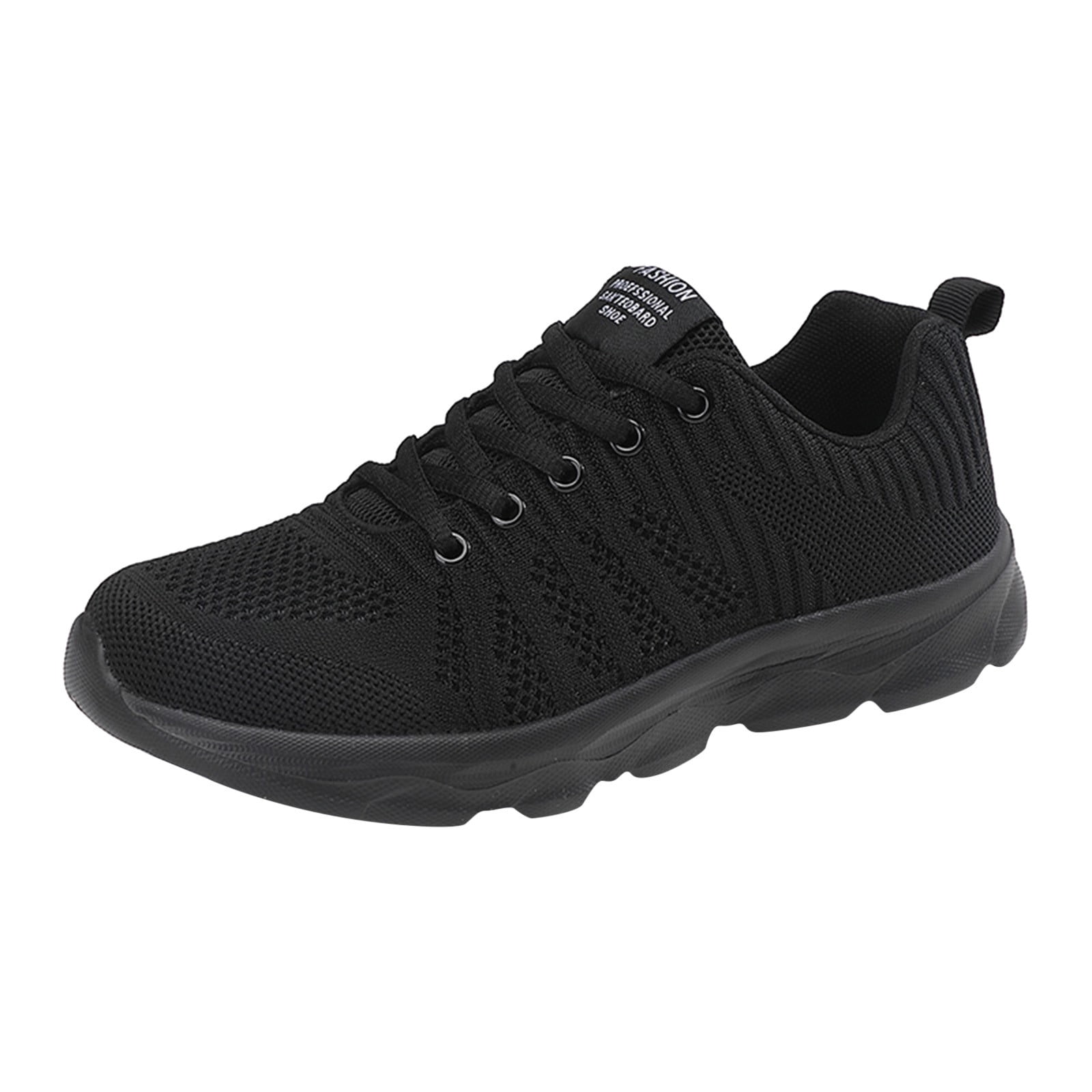 Dmqupv Wedge Sneakers For Women Comfortable Dressy Womens Slip On Comfort Walking Sneaker Black