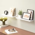 Floating Shelves Wall Mounted Set of 2, Modern White Shelves for ...