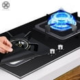 Luxtrada 4 Pcs Non-Stick Aluminum Foil Square Gas Reusable Top Burner ...