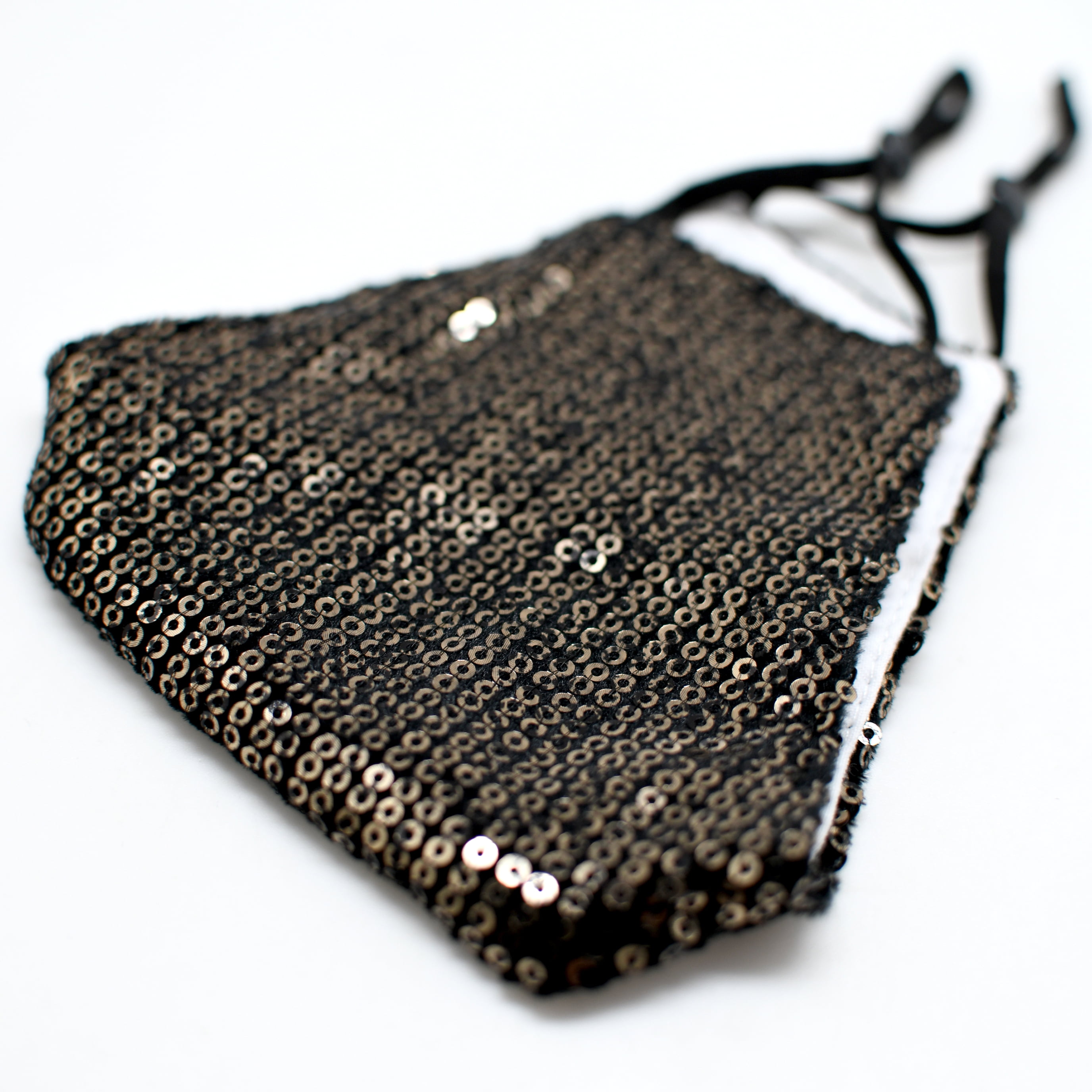 RC - Glitter Mask Sequin Sparkly Bling Reusable Cotton Face Covering 2 ...