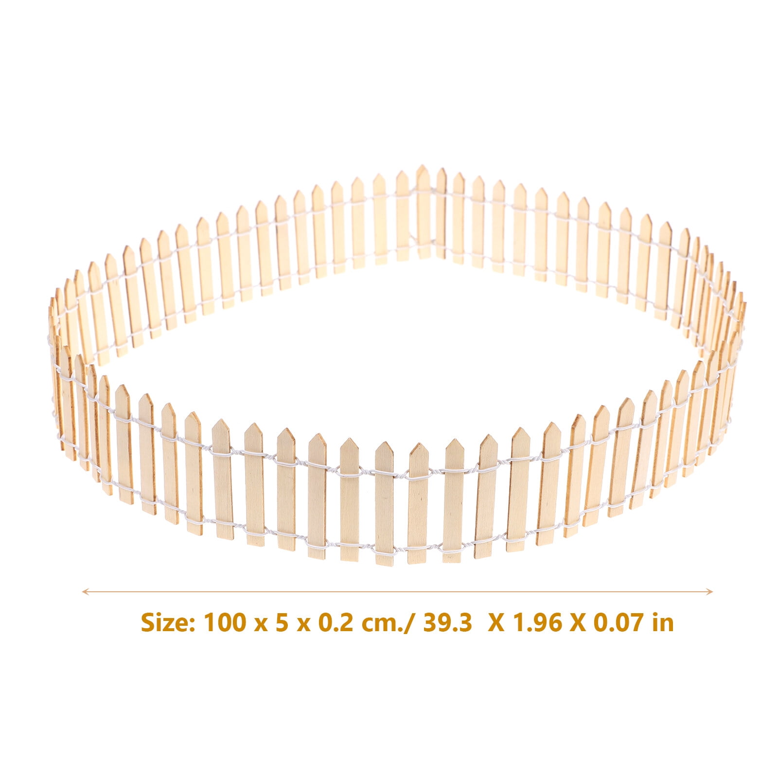 Home Wood Mini Garden Fence Miniature Wood Fence Succulent Plants Mini ...