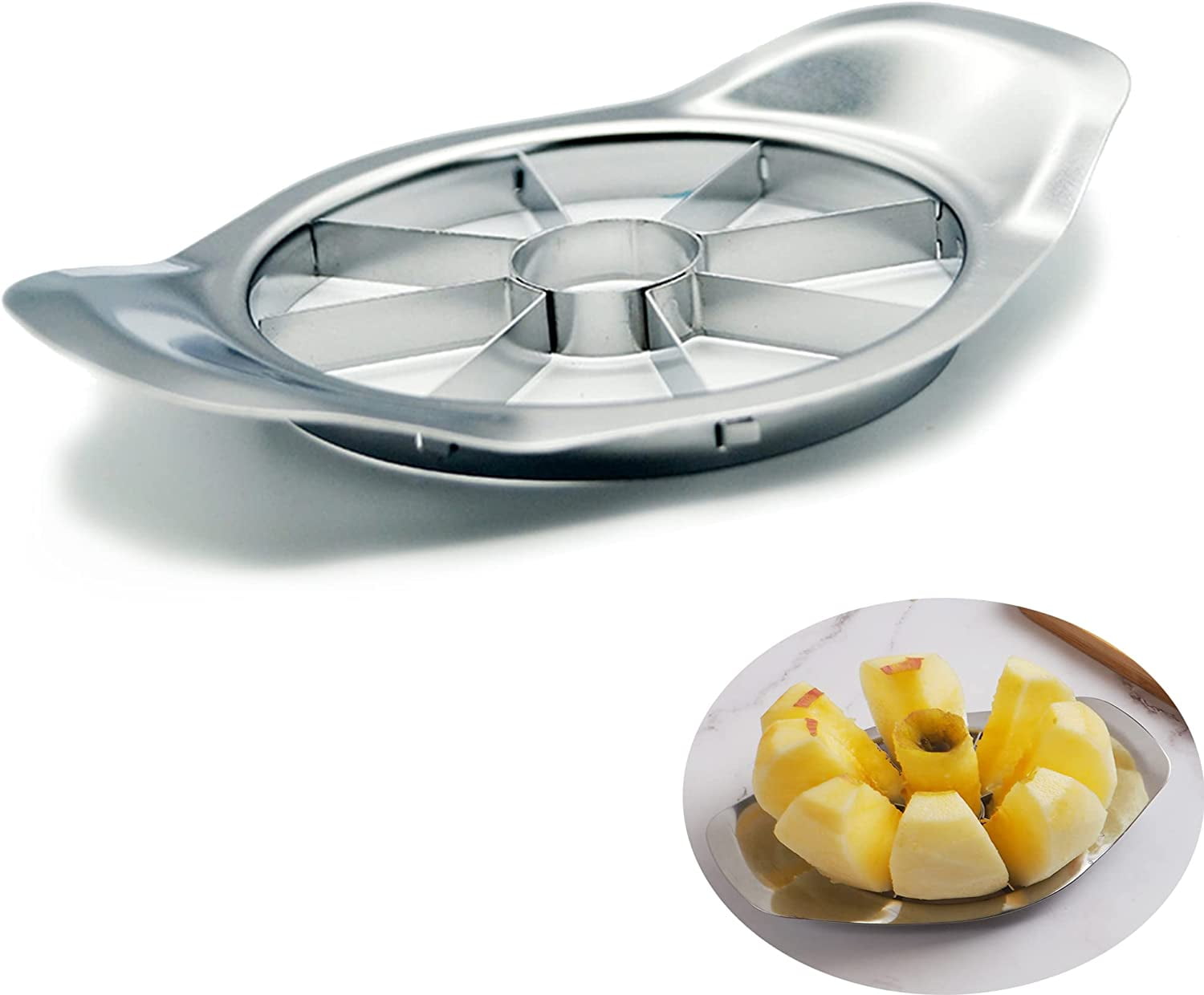 TRIANU 4 inch Apple Slicer with 8 Blades, Professional Apple Cutter ...