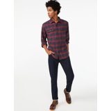 Free Assembly Men's Two-Pocket Flannel Shirt - Walmart.com