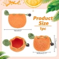 1Pc Tangerine Woolen Crochet Wallets Change Purse with Tags Orange 16cm ...