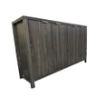 55" Modern Buffet Cabinet,Modern Fluted Accent Credenza with 4 Doors ...