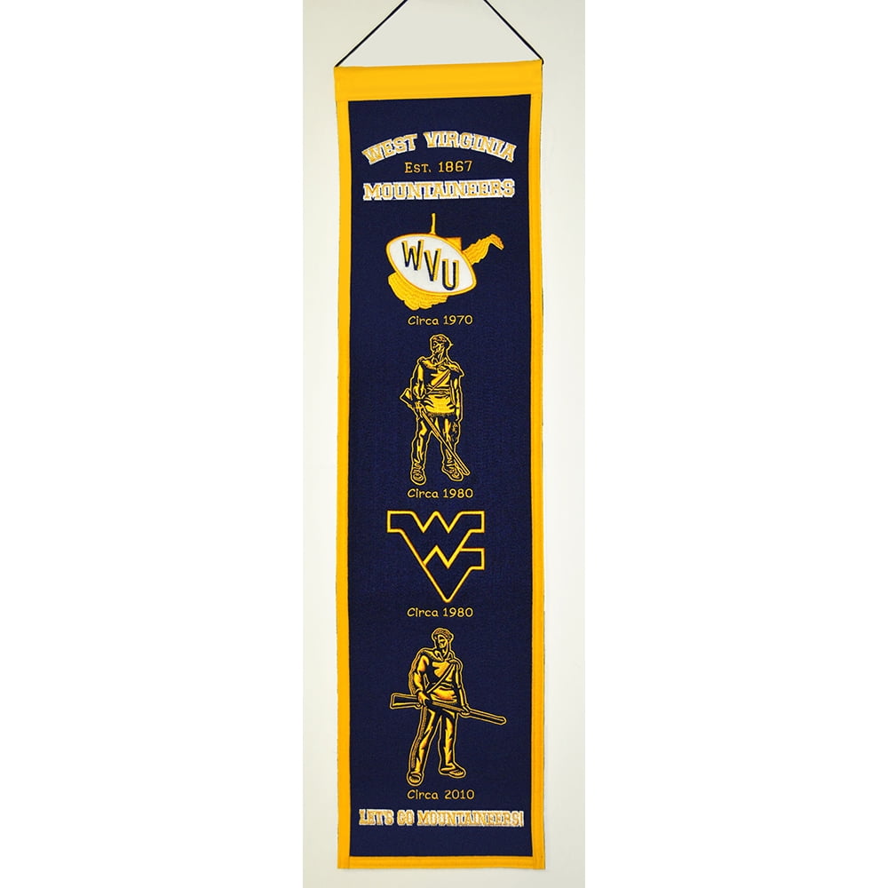 West Virginia Mountaineers NCAA Heritage Banner (8x32) - Walmart.com