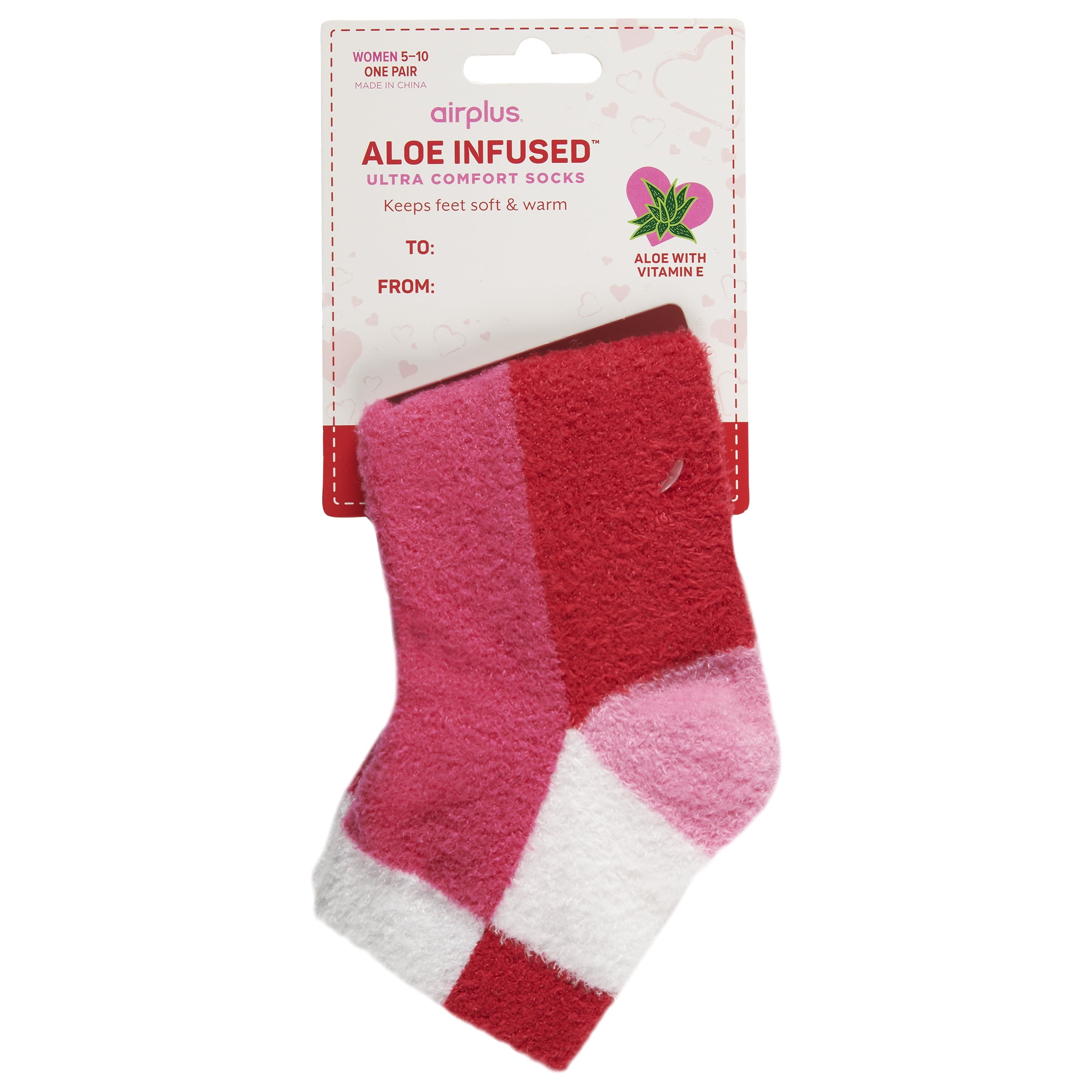 Airplus Aloe Infused Quarter Socks, Color Block, Women's Medium Size 5 ...