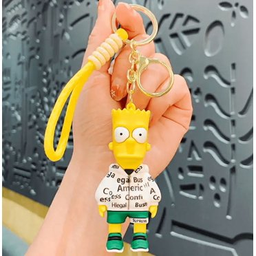 BART SIMPSON 2.5 BENDABLE KEYCHAIN - Walmart.com