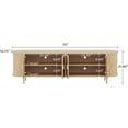 HoopieHome TV Stand Mid Century Modern 70 Inch Fluted Entertainment ...