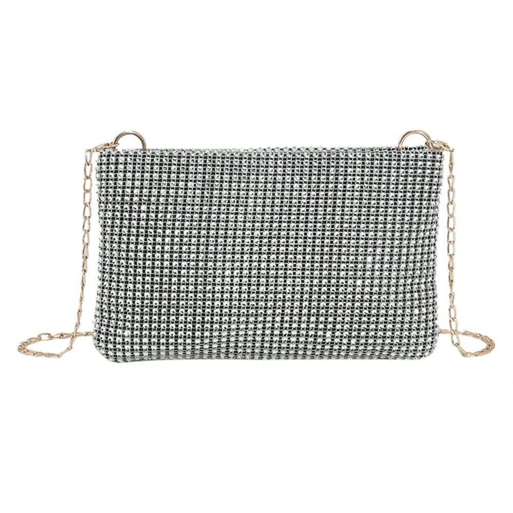 Click here for Generic Rhinestones Crossbody Bag Women Bling Chai... prices
