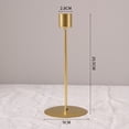 Black Metal Candlestick Holder Table Centerpiece Candle Stand Decor for ...
