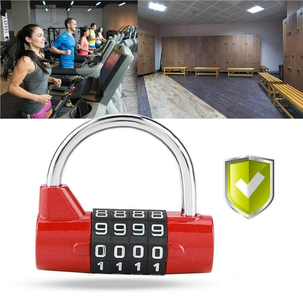 4 Dial Digit Code Combination Padlock Travel Suitcase Gym Locker ...